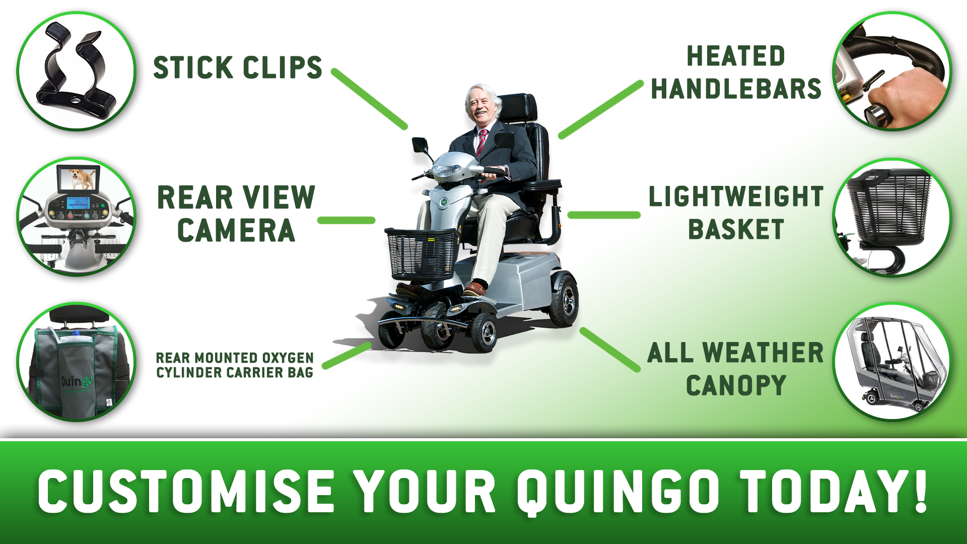 Quingo Scooters Customisable Features - Quingo Scooters